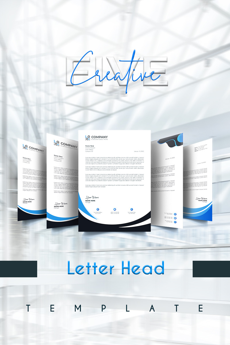 Office Letter Head Design. #399457 - TemplateMonster