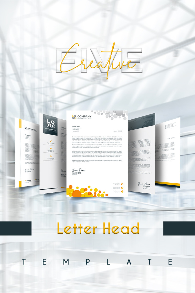 Professional Office Letter Head Design - TemplateMonster