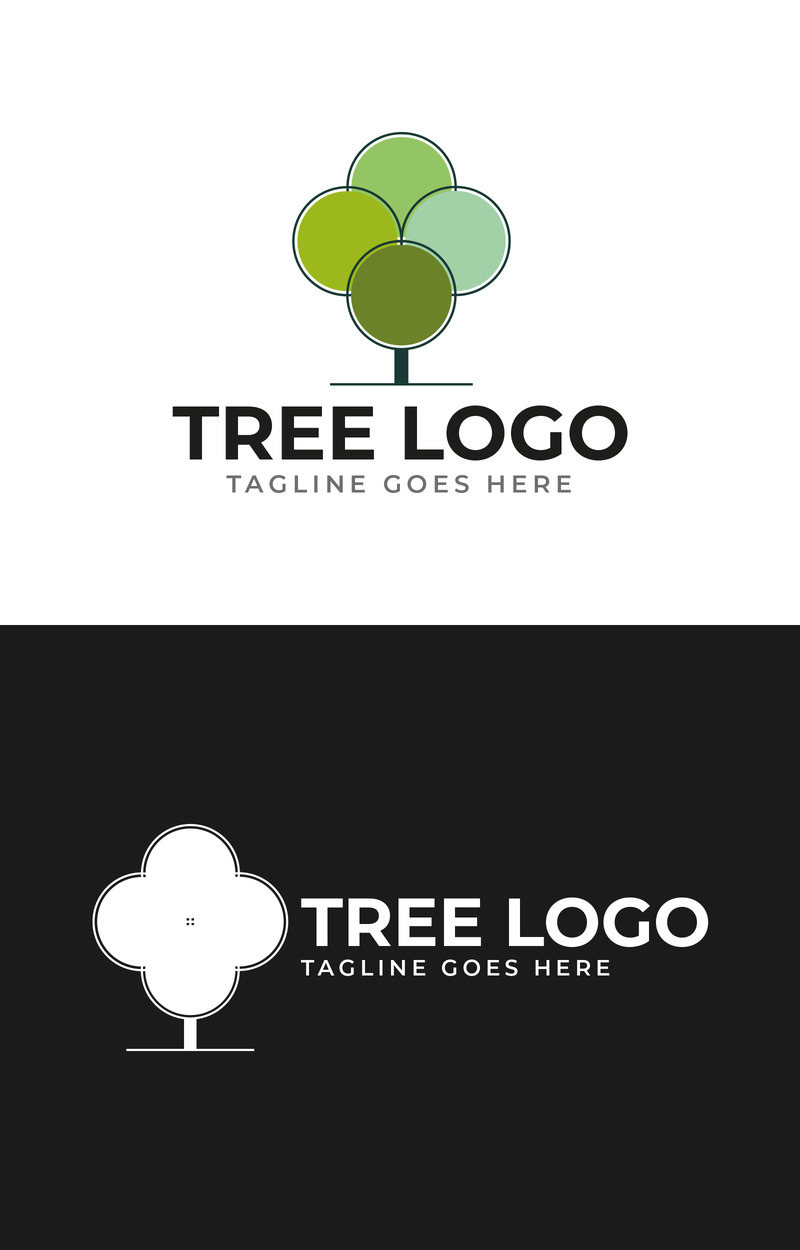 Minimal Modern Tree Logo | Tree Logo Design - TemplateMonster
