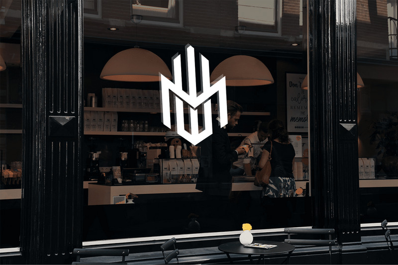 WM Monogram letter Brand Identity Logo Template