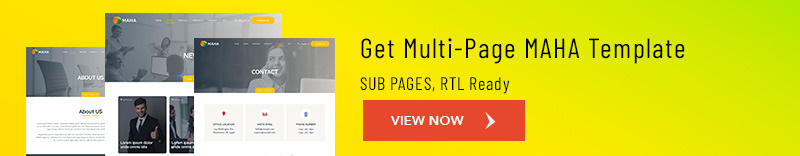 MAHA - Free Creative Agency & Portfolio HTML5 Template