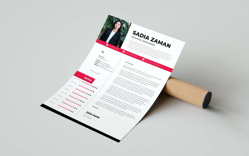 Sadia Get a Job Resume Template #377467 - TemplateMonster