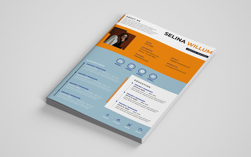 Boss Resume | CV Template Power #375273 - TemplateMonster