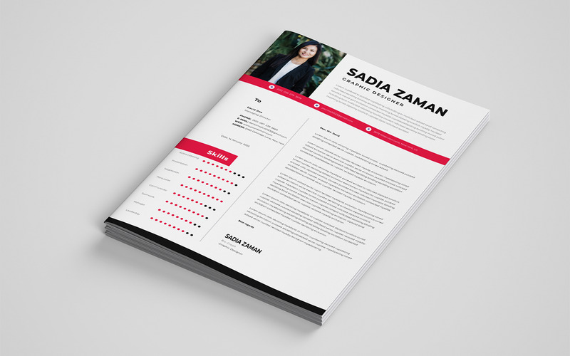 Sadia Get a Job Resume Template #377467 - TemplateMonster