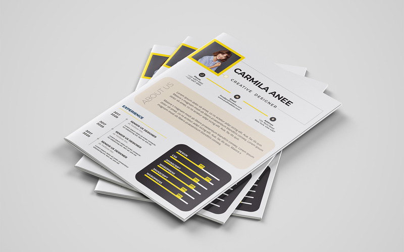 Design Professional Resume/ CV Template - TemplateMonster