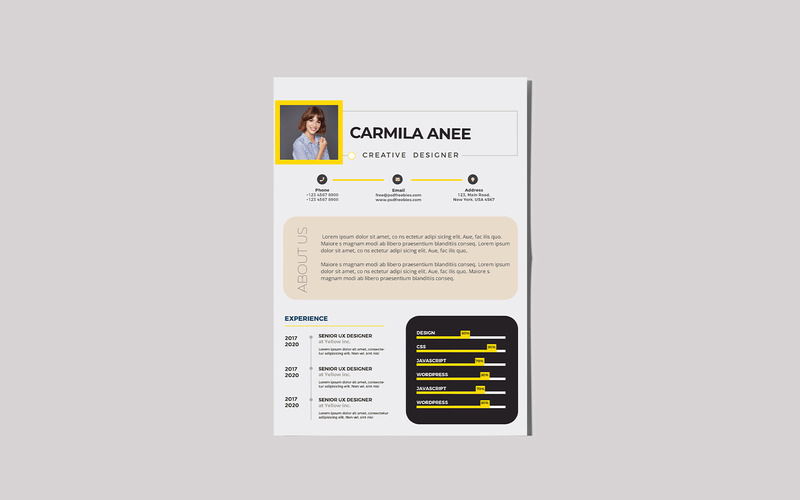 Design Professional Resume/ CV Template - TemplateMonster
