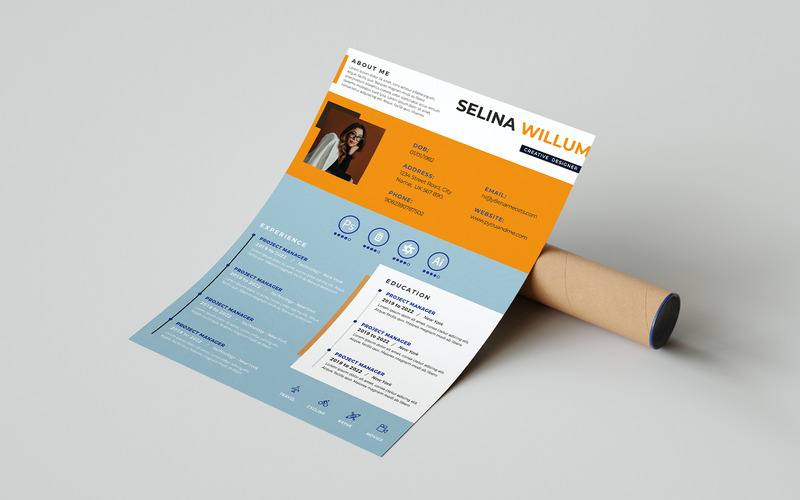 Boss Resume | CV Template Power #375273 - TemplateMonster