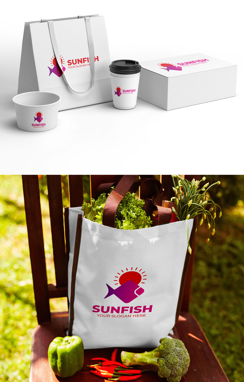 Creative Sunfish Logo Template #362639 - TemplateMonster