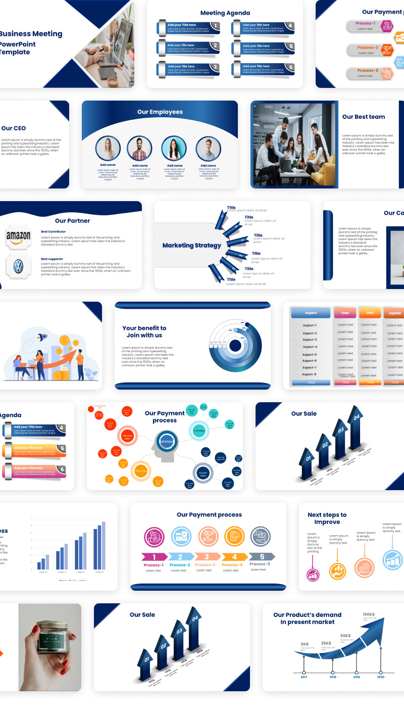 Opale - Modèles de présentation PowerPoint pour réunion d'affaires
