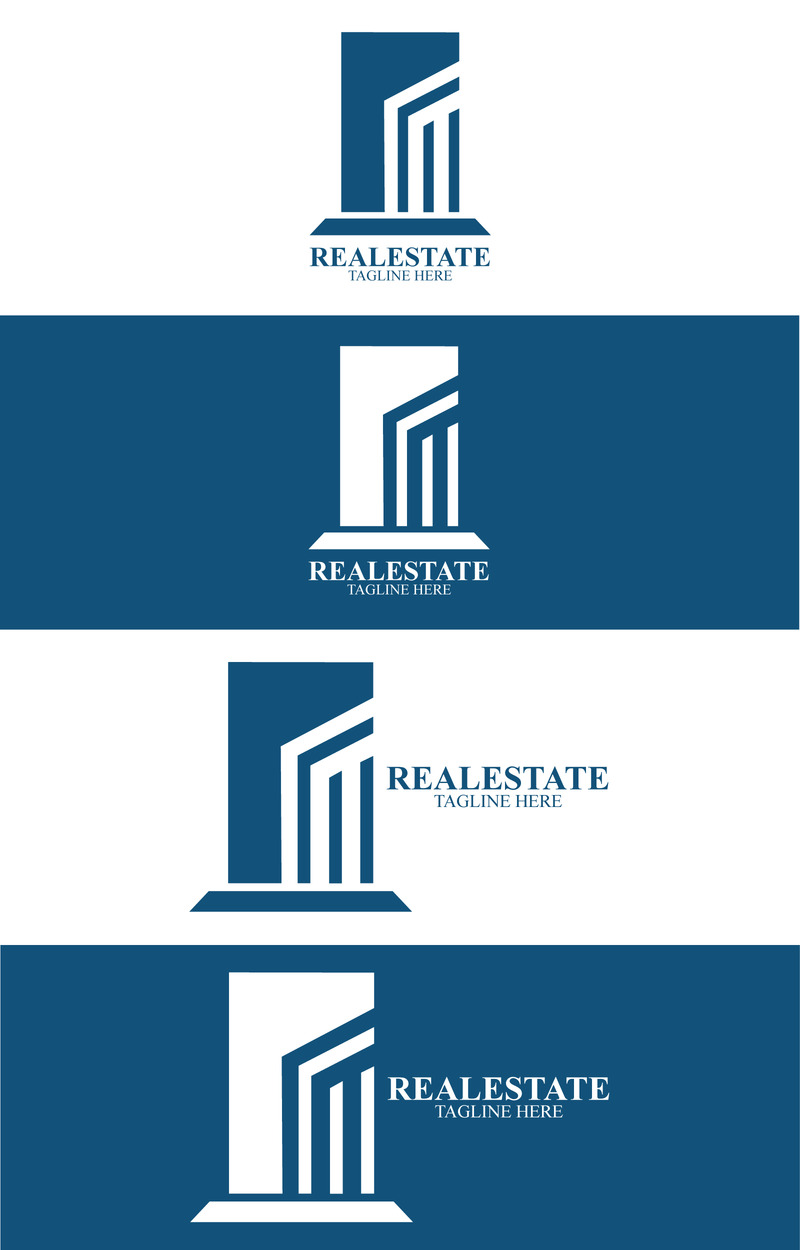 Simple Real Estate Logo Template Design - TemplateMonster