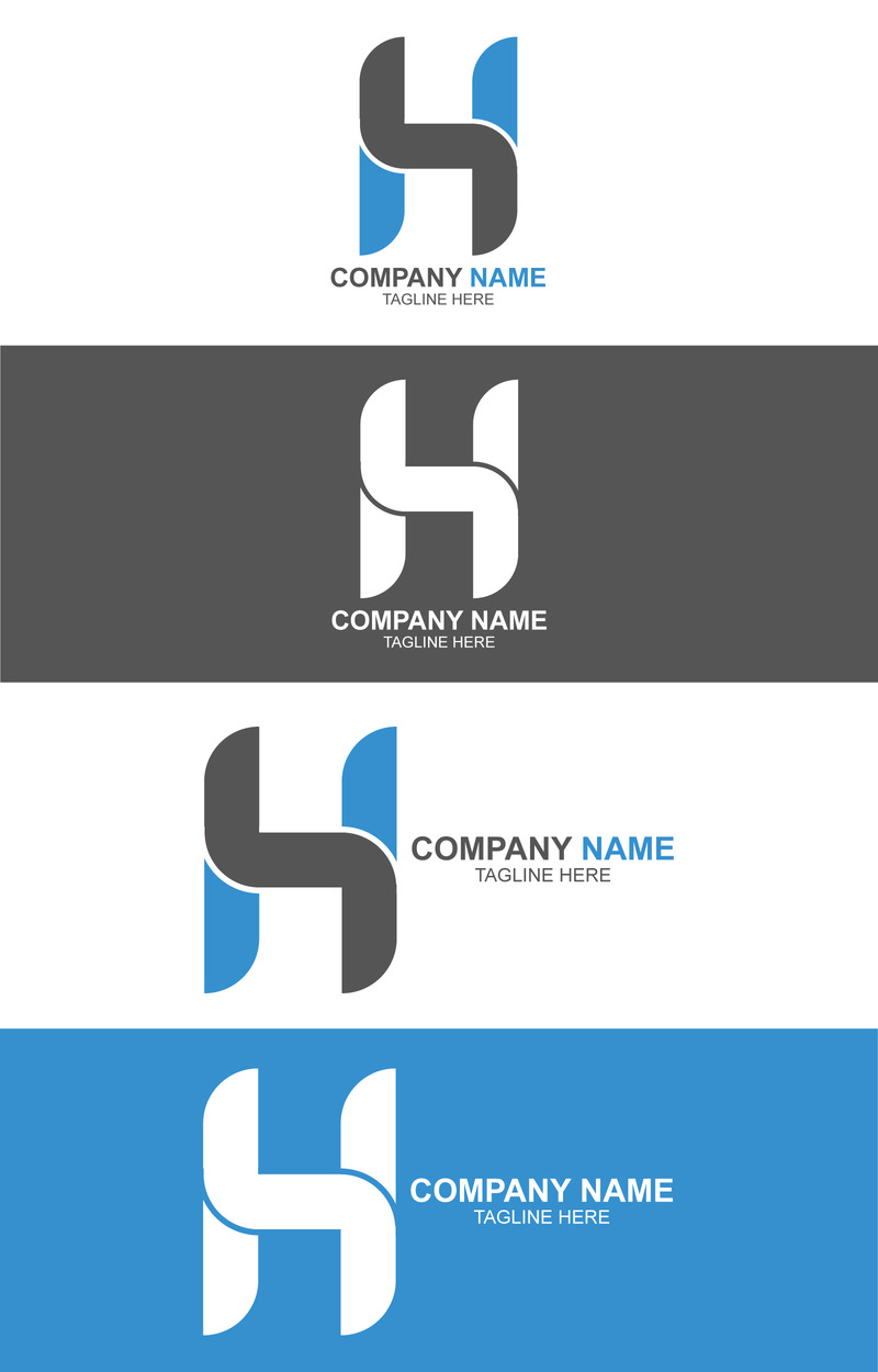 Modern H Harfi Logo Şablonu Tasarımı. - TemplateMonster