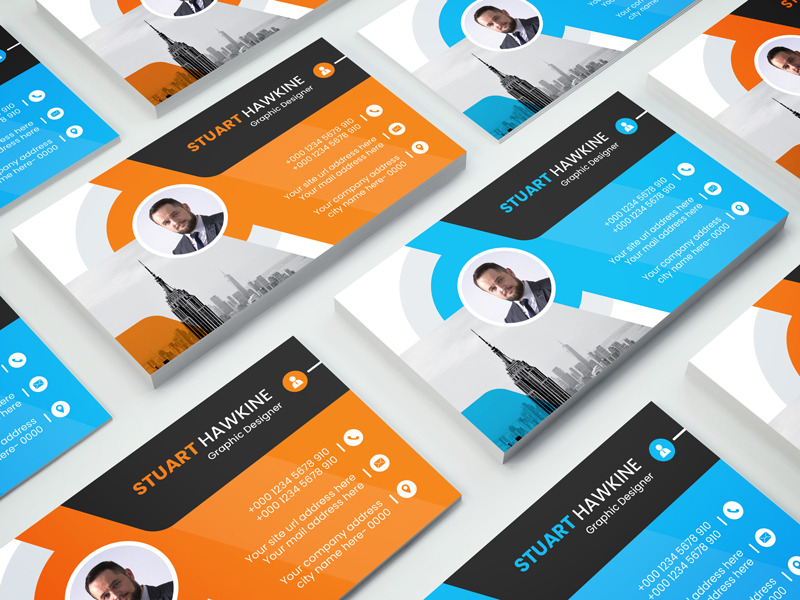 Modern and Professional print ready vector business card layout design.