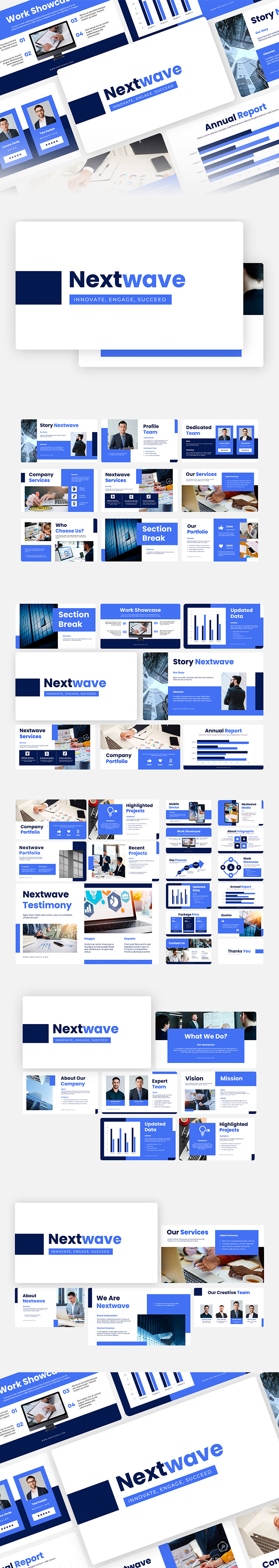 Nextwave – Modèle de conception de présentation d’entreprise