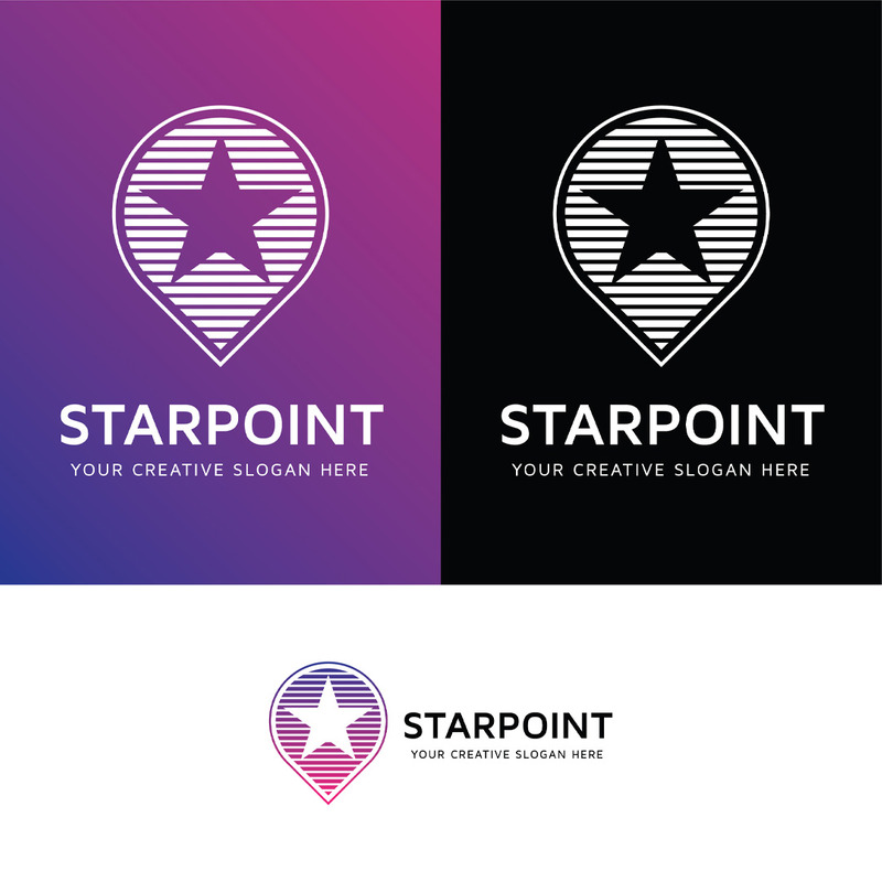 Star Point Logo Design Template #442466 - TemplateMonster