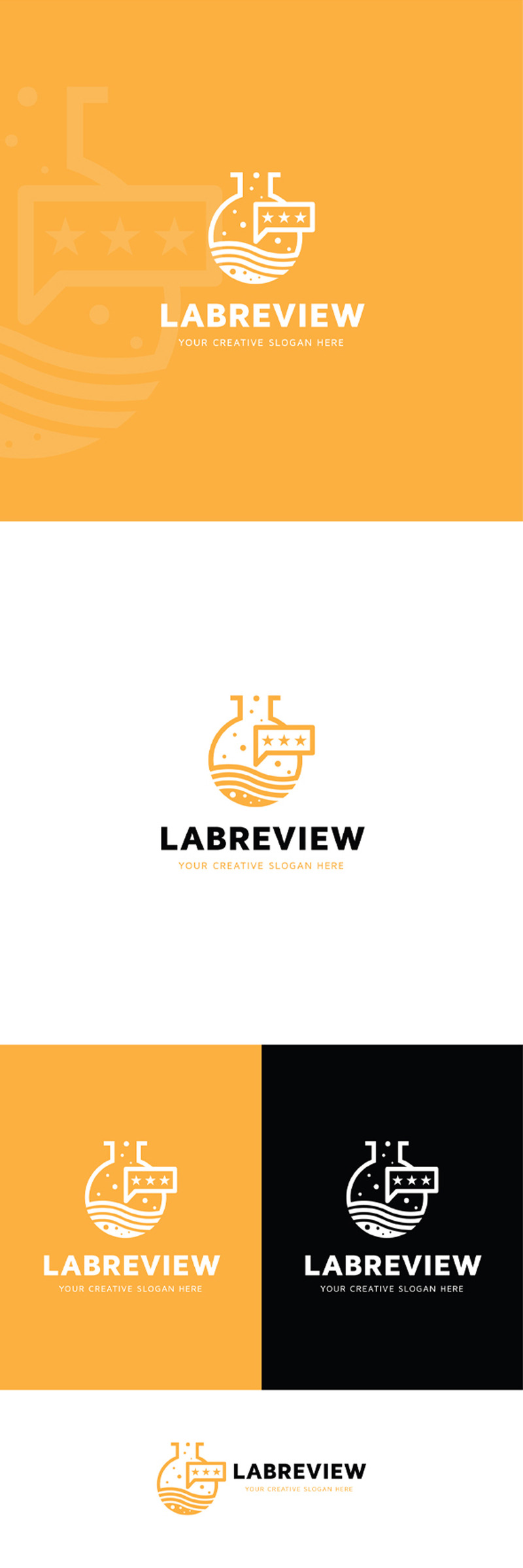 Lab Review Logo Design Template #435116 - TemplateMonster