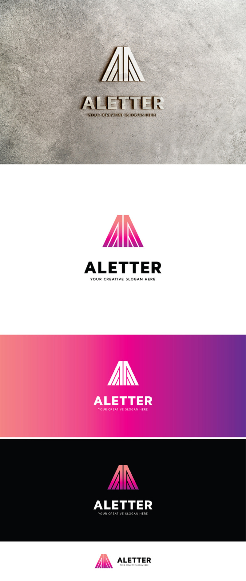 Modern Creative A Letter Logo Design Template