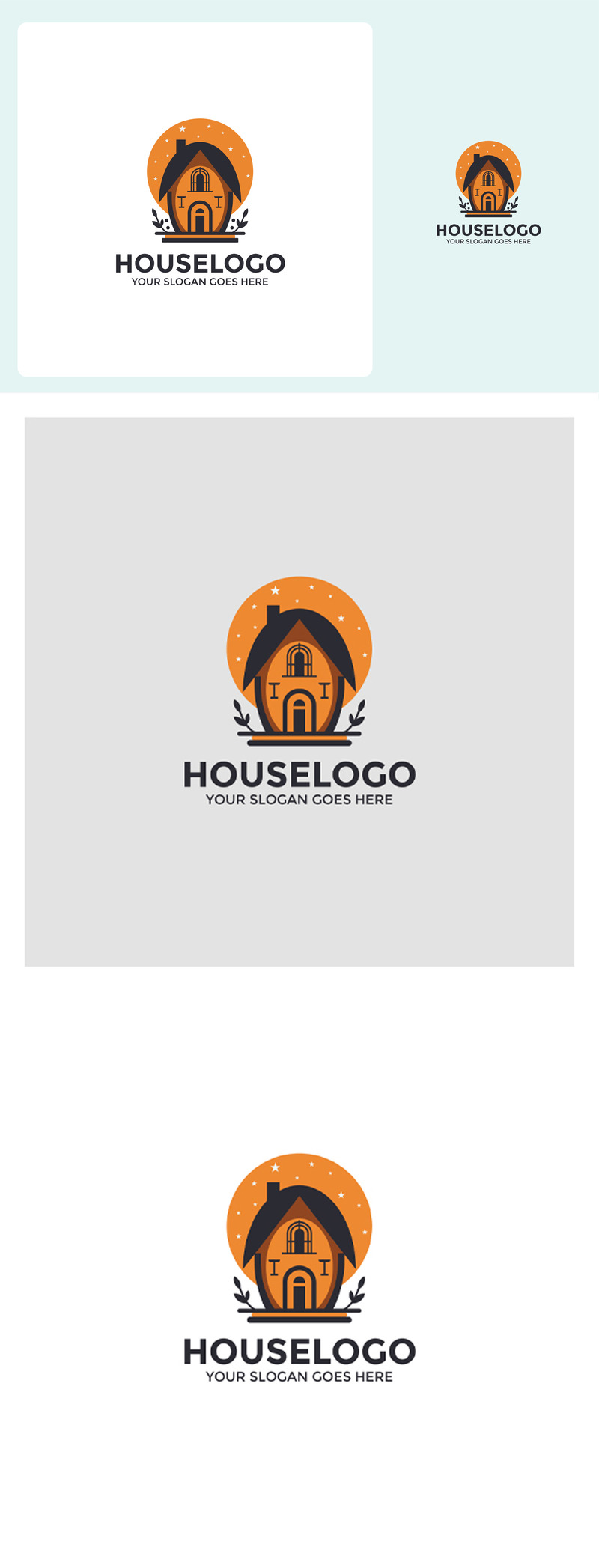 Modern Creative House Logo Design Template - TemplateMonster