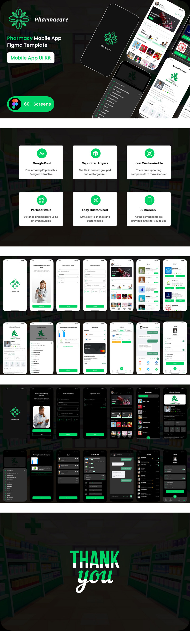 Pharmacare | Pharmacy Mobile App | UI Template