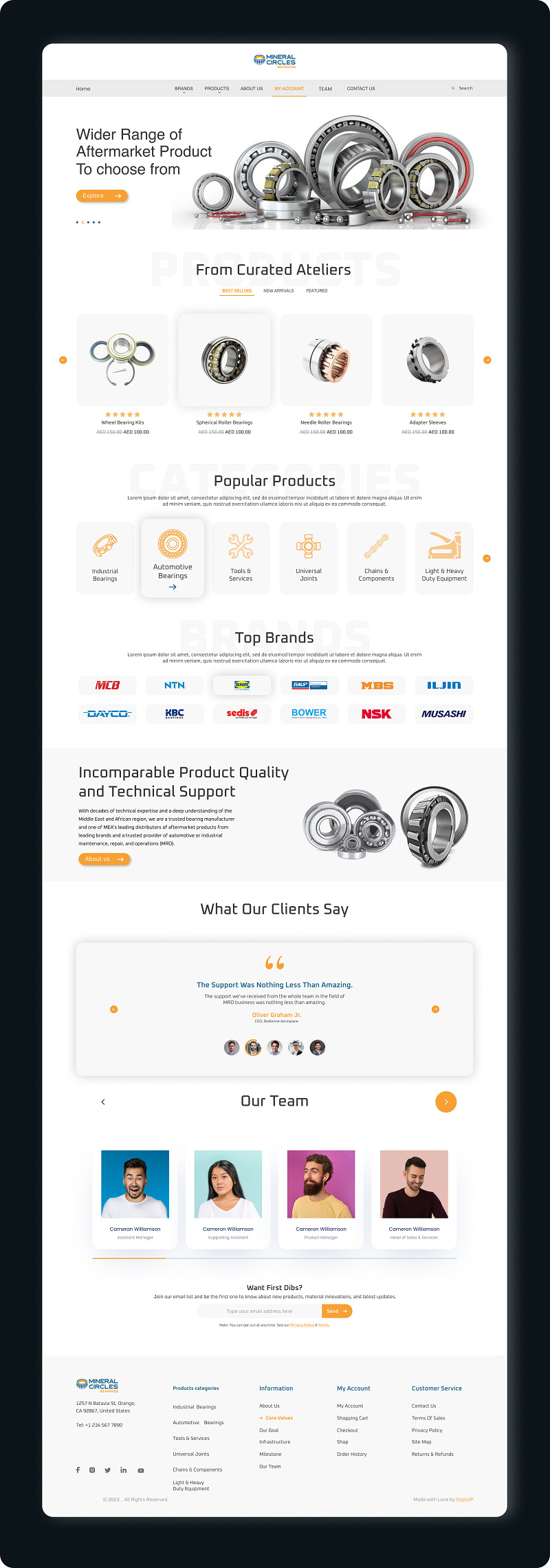 Accessories Selling Editable Figma Website Template