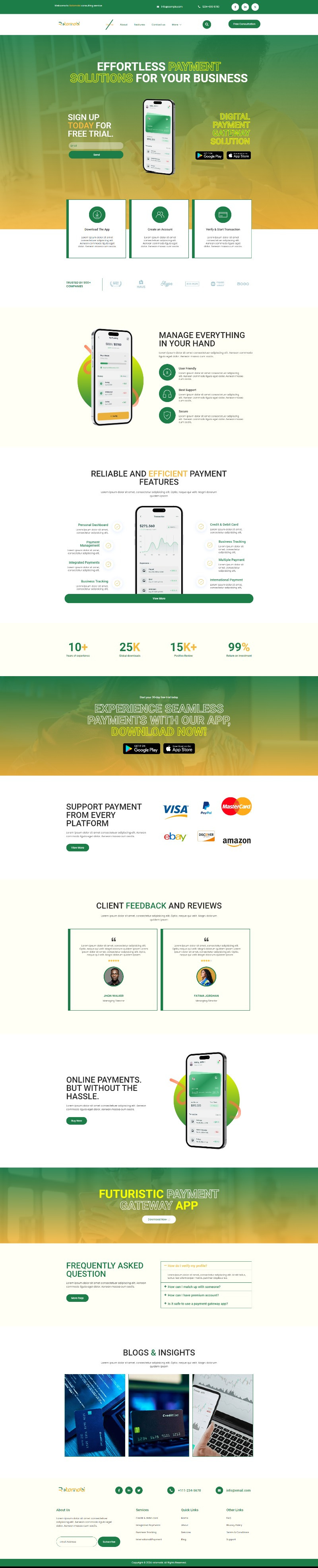 Rotomobi – Online Payment Gateway & Fintech Elementor Template Kit