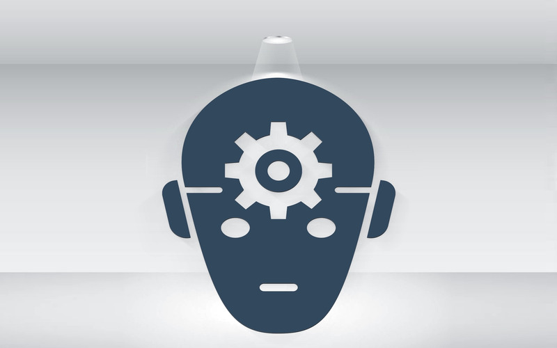 Robot Face Logo Logo Head Transformer Deceptids New Vector: