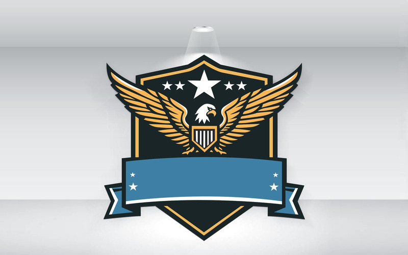 Army Eagle Logo Template Vector #388355 - TemplateMonster