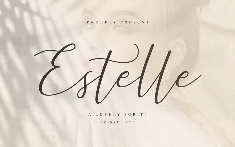 Estelle Lovely Script Font #404416 - TemplateMonster