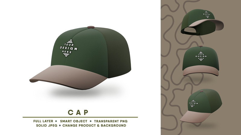 Cap Mockup I Easy Editable #400752 - TemplateMonster