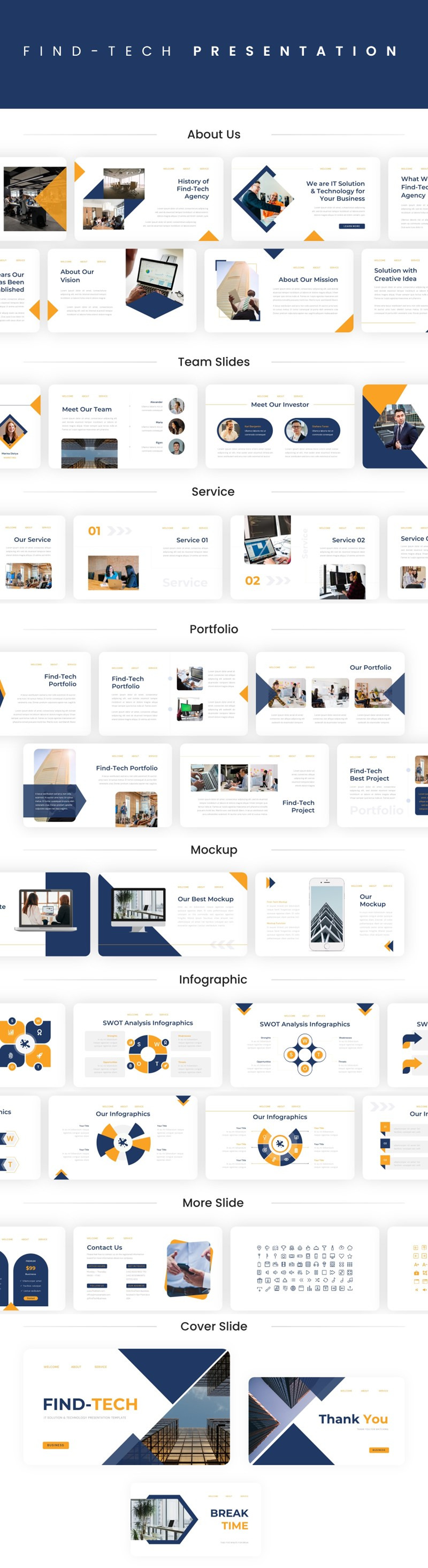 Find-Tech - Technology Google Slides Template