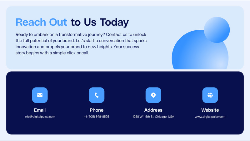 Business Presentation Template — Digital Pulse