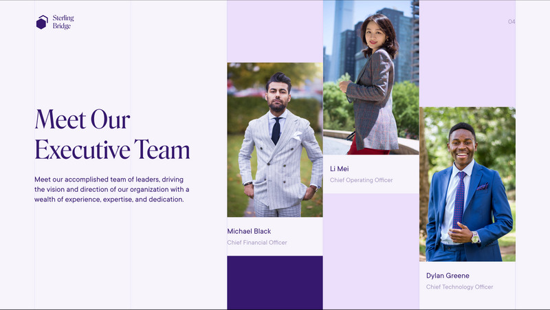 Financial Presentation Template — Sterling Bridge