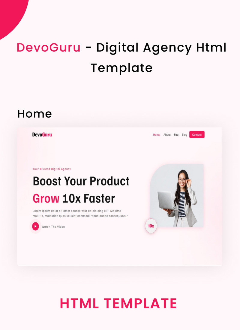 DevoGuru Digital Agency Solution HTML5 Template