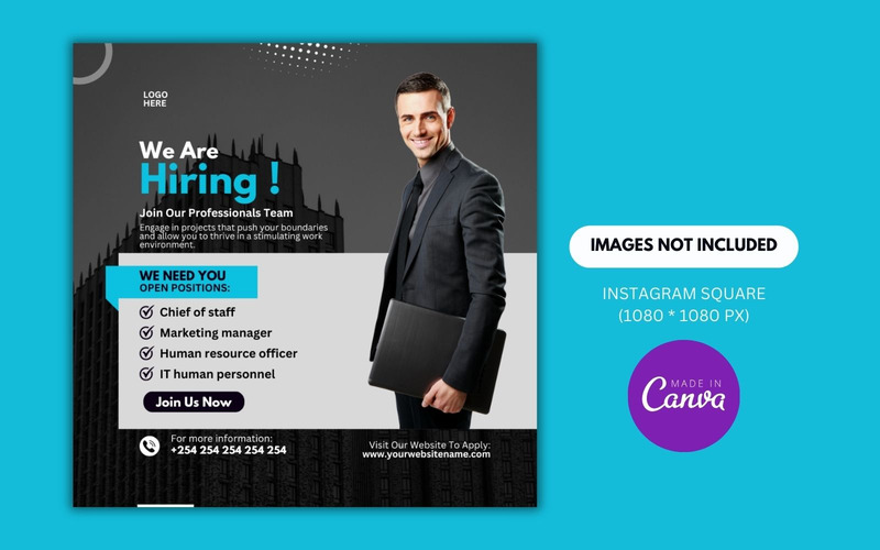 Talent Selection Canva Hiring Design Template