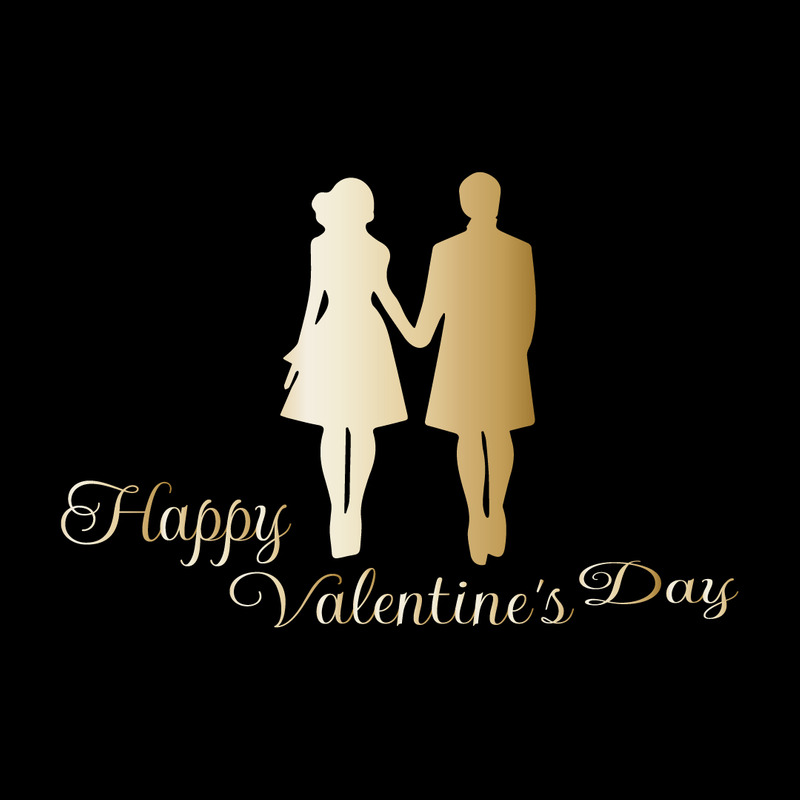 Hapy Valentine's day logo design vector template