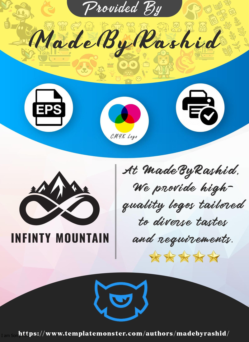 Infinity Mountain vector Logo design - TemplateMonster