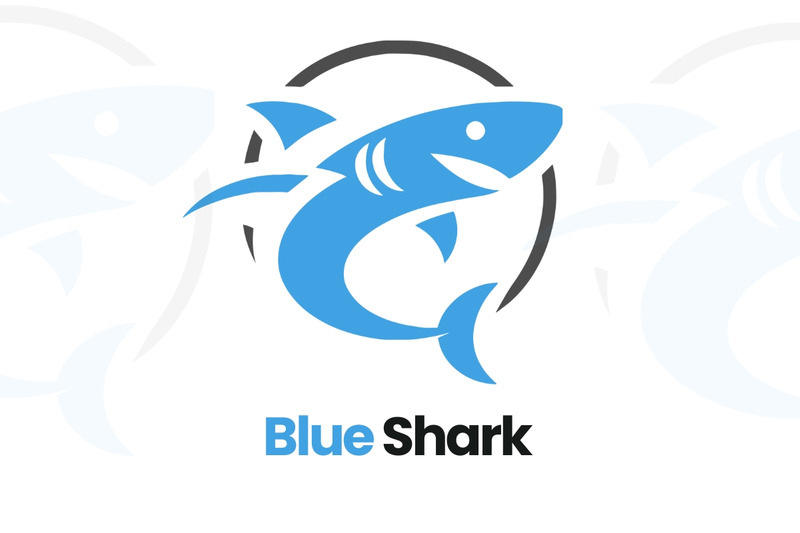Blue Shark Modern Vector Logo #416264 - TemplateMonster