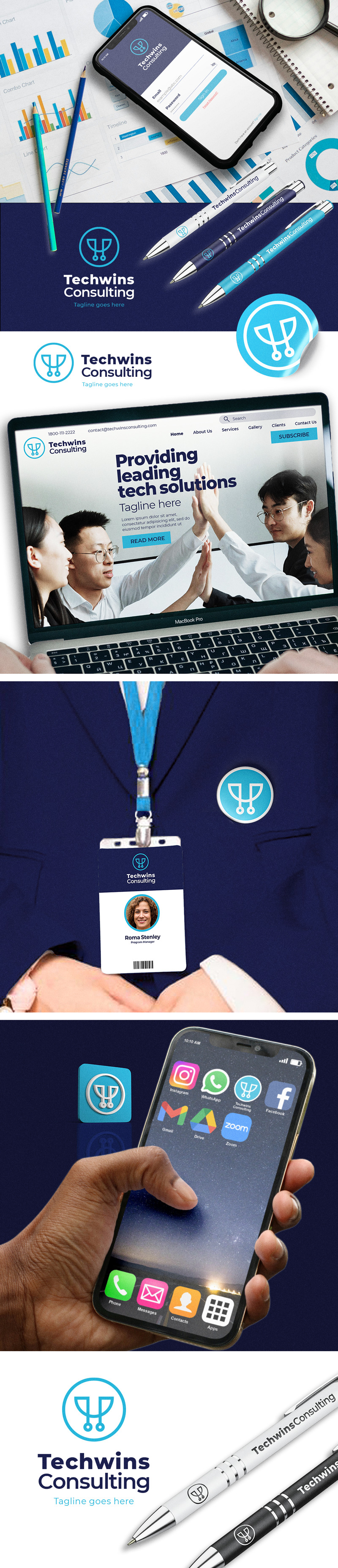 Technology Consulting Logo Template #413071 - TemplateMonster