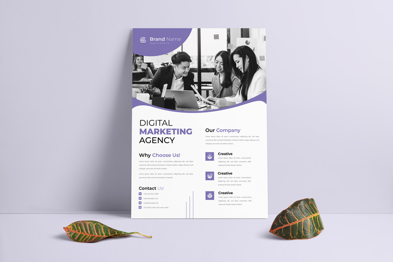 Digital Marketing Flyer Template 01 #401146 - TemplateMonster