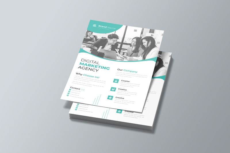 Digital Marketing Flyer Template 01 #401146 - TemplateMonster
