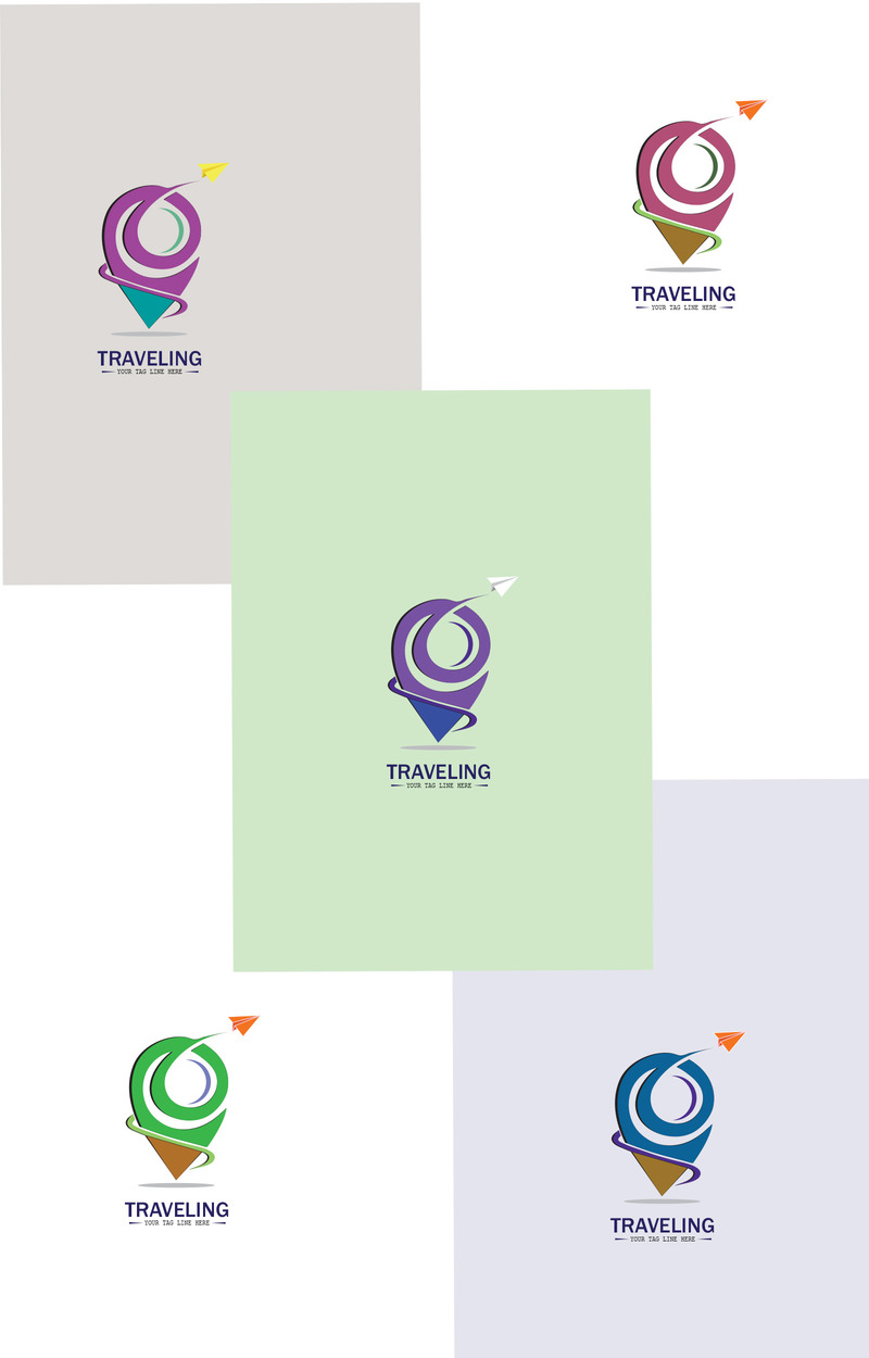 FREE creative traveling logo template - TemplateMonster