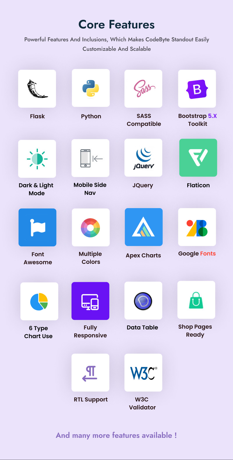 CodeByte – Flask Saas Admin Dashboard Bootstrap Template