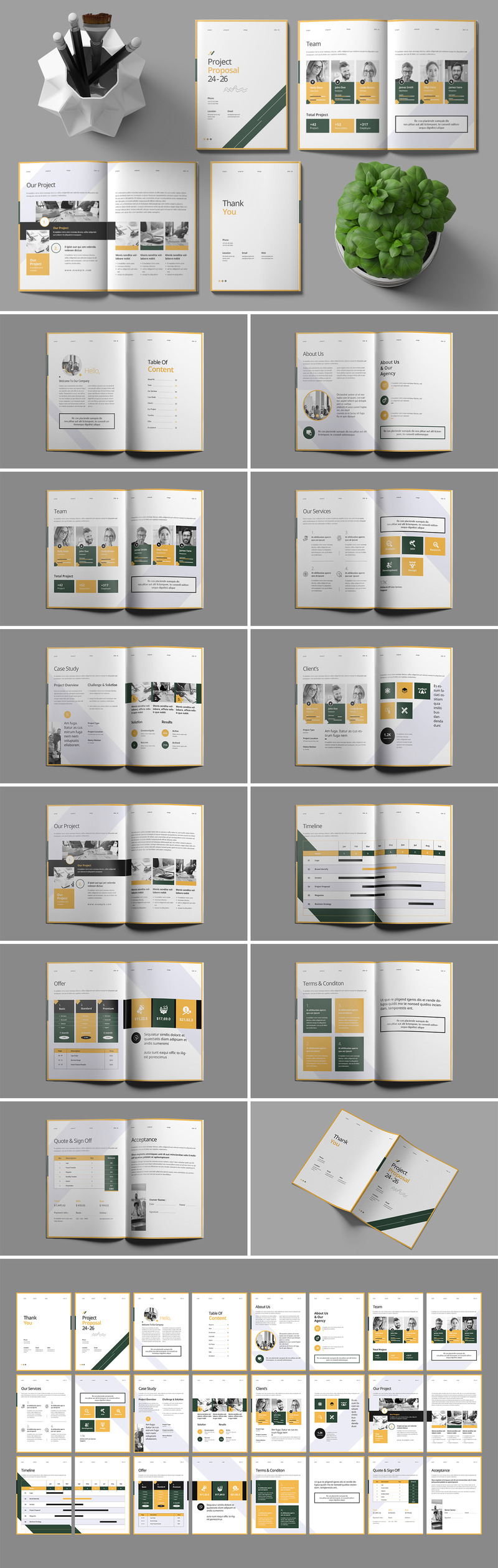 Proposition de projet - Modèle InDesign 24 pages
