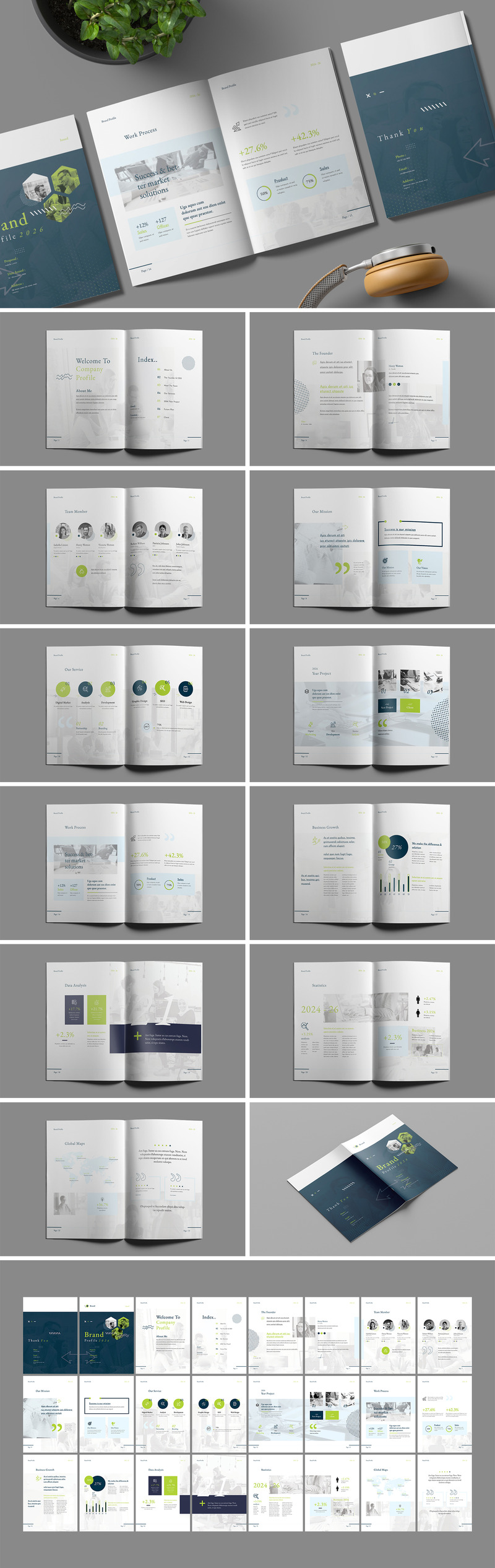 Plantilla de perfil de marca creativa - TemplateMonster