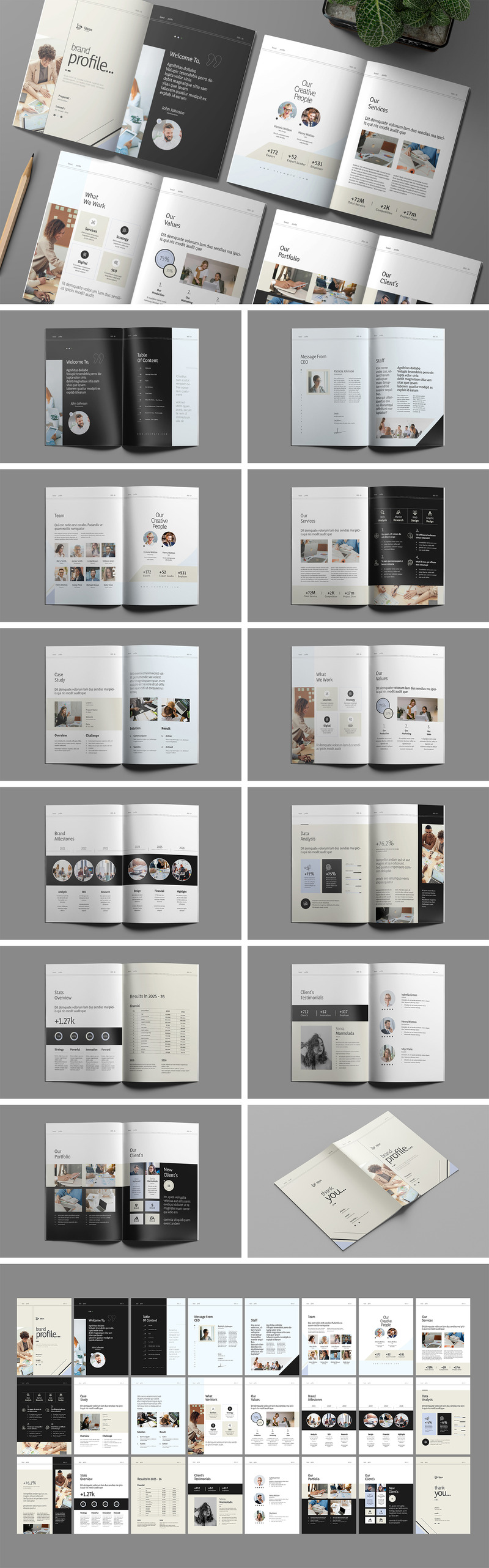 Brand Profile Template_(PSD) #519235 - TemplateMonster