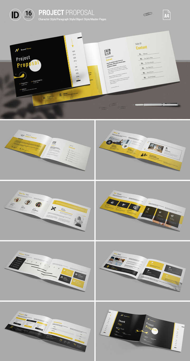 Project Proposal Template_InDesign #466922 - TemplateMonster