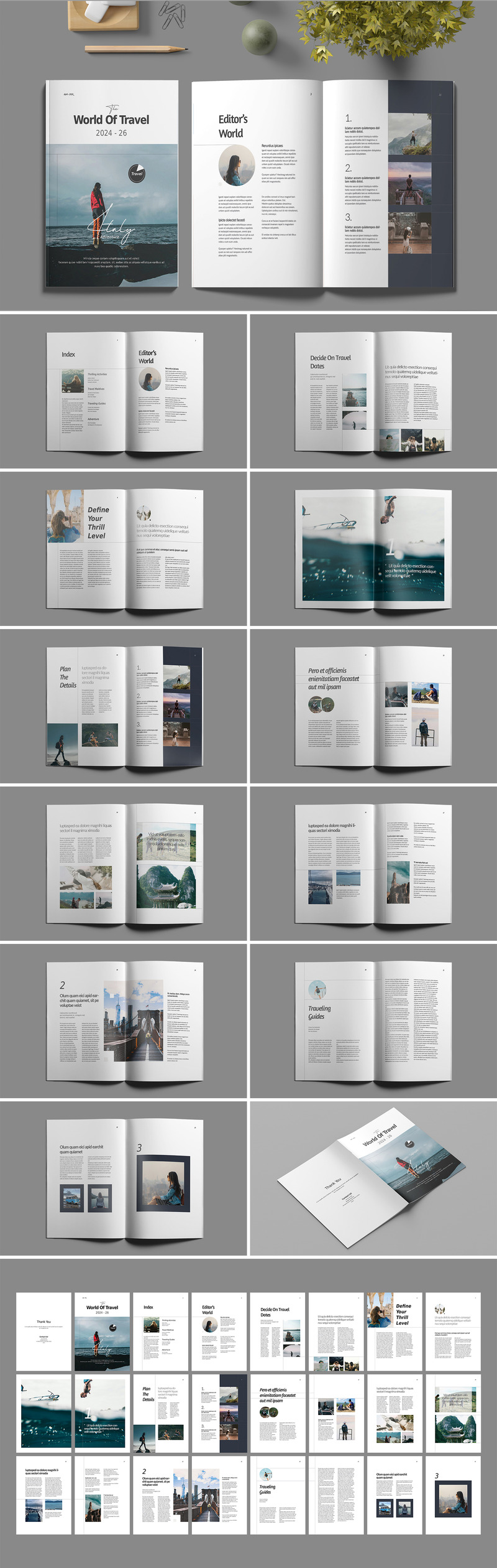 Travel Magazine InDesign Template #465756 - TemplateMonster