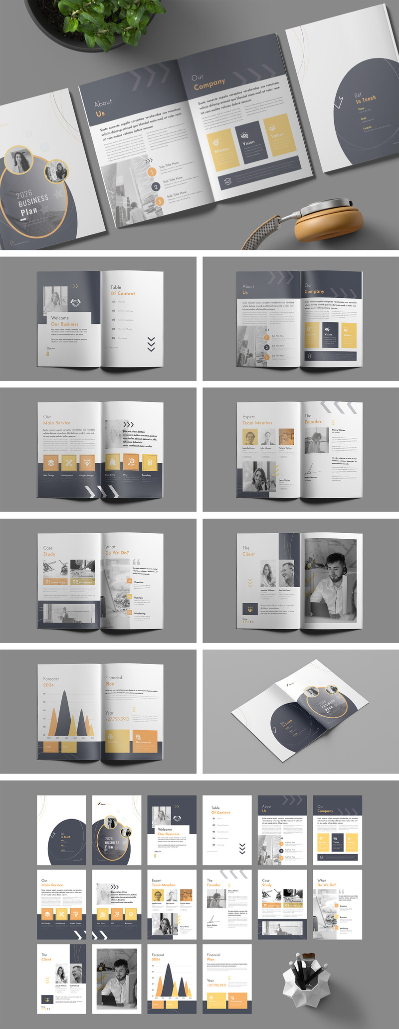 Business Plan Template - Indd #451334 - TemplateMonster