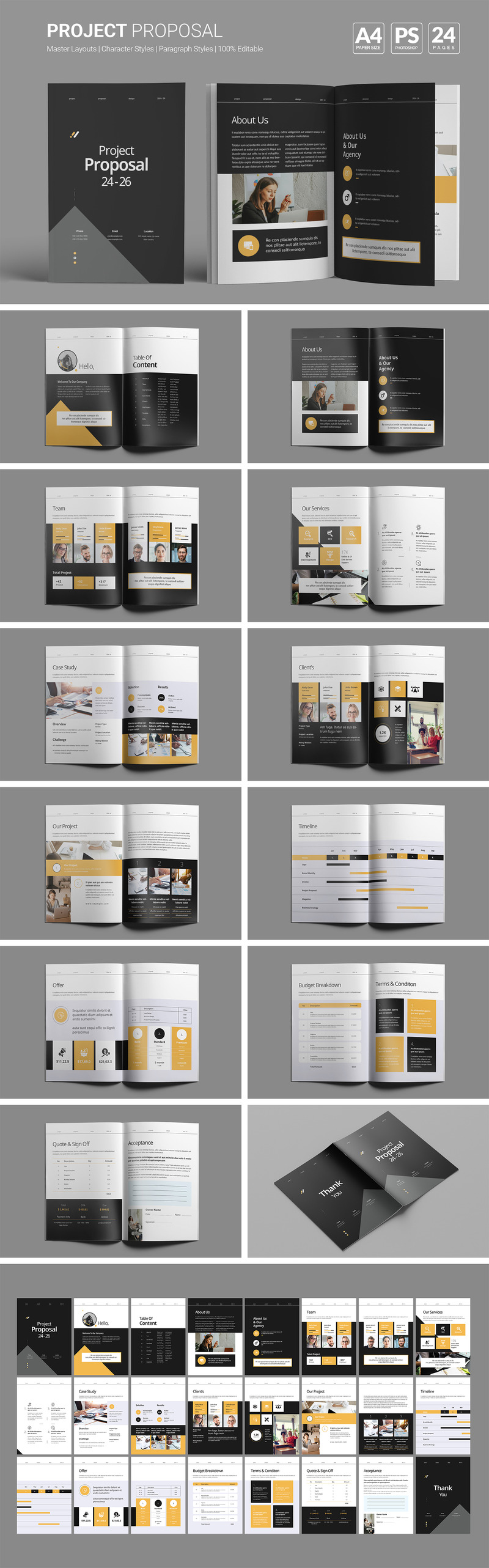 Project Proposal Template (PSD) #518992 - TemplateMonster