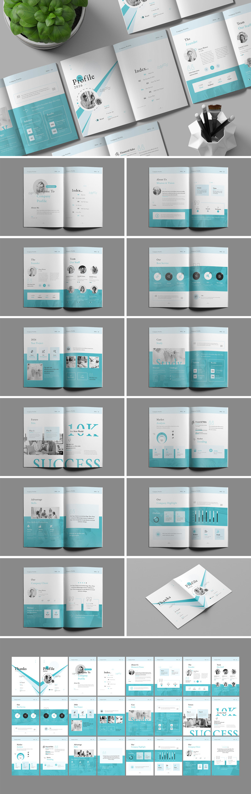 Corporate Company Profile Template #432006 - TemplateMonster