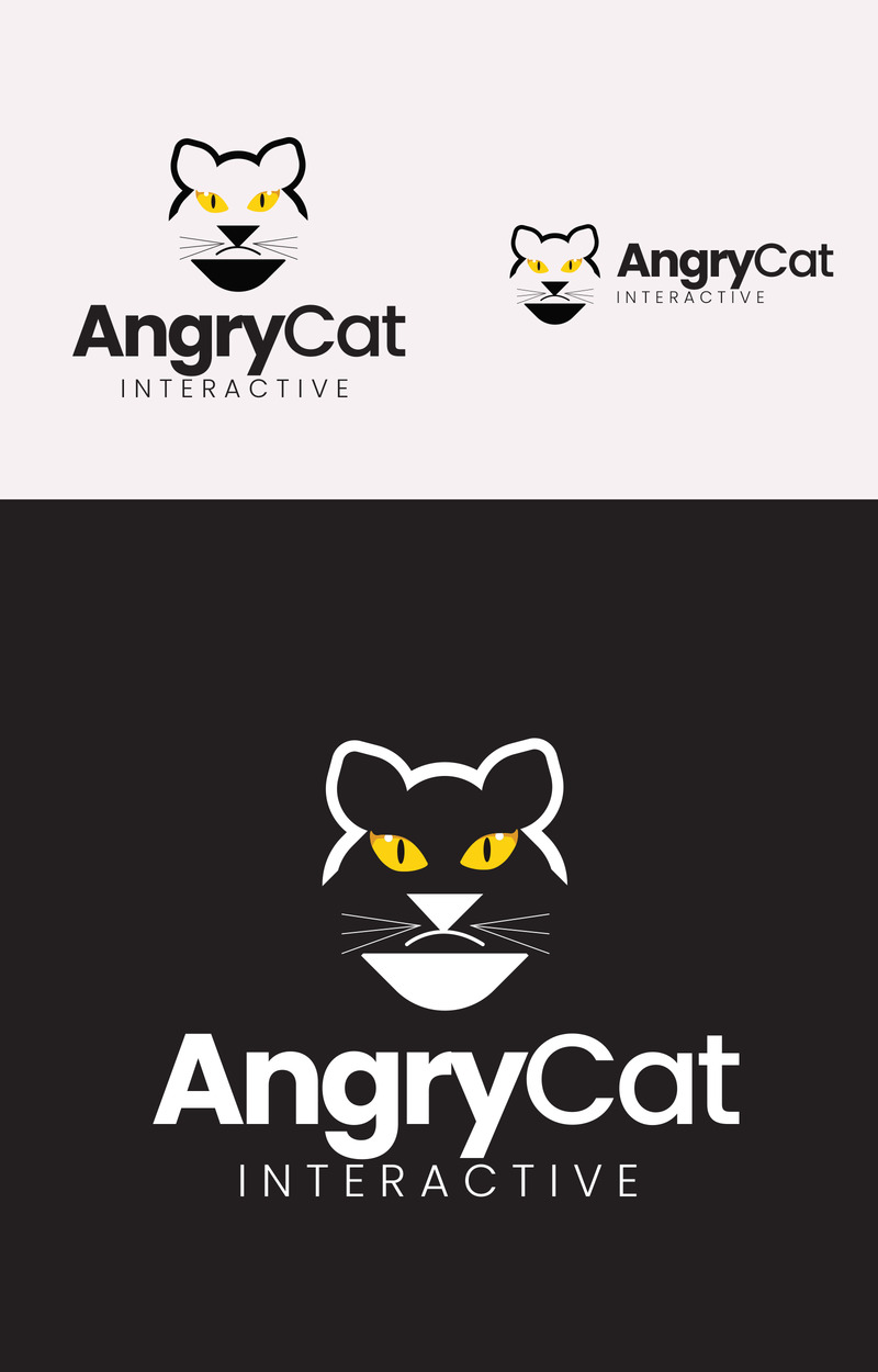 Angry Cat Logo- Unique Template #458346 - TemplateMonster